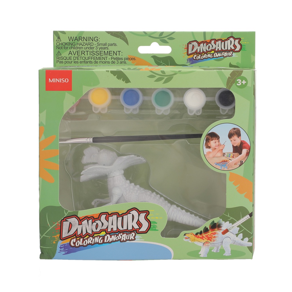 MINISO Dinosaur Series Coloring Dinosaur (6 Colors, 1 Brush) (6 ...