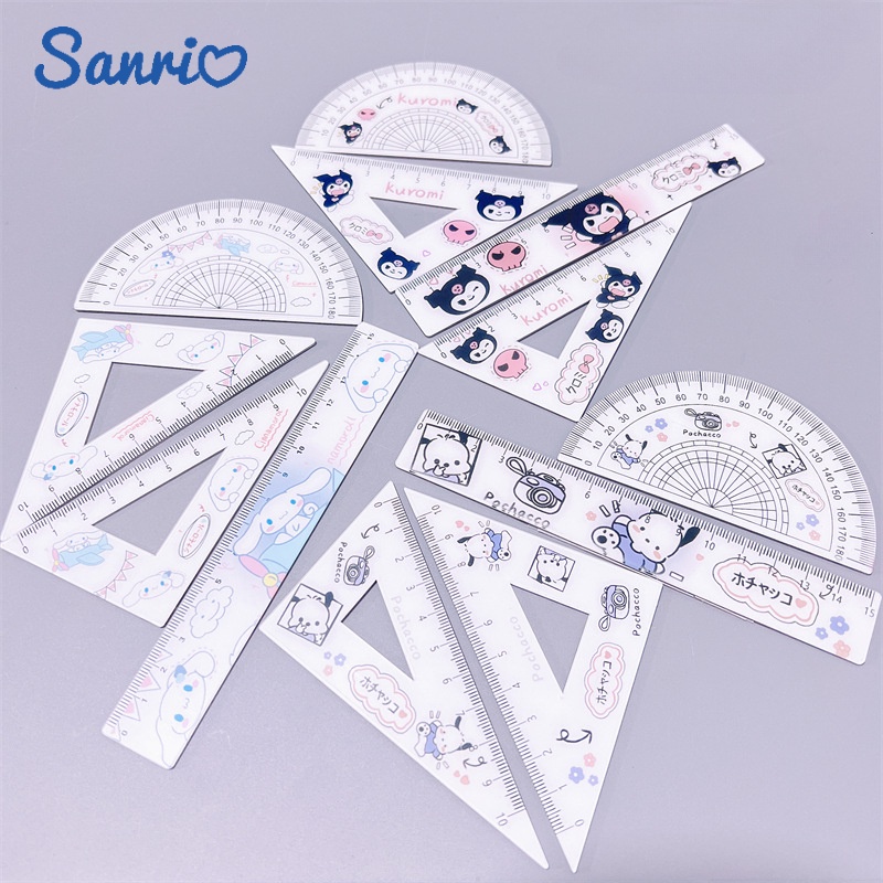 Sanrio Acrylic Ruler Protractor Set Kuromi Cinnamoroll HelloKitty ... Sanrio Acrylic Ruler Protractor Set Kuromi Cinnamoroll HelloKitty ...