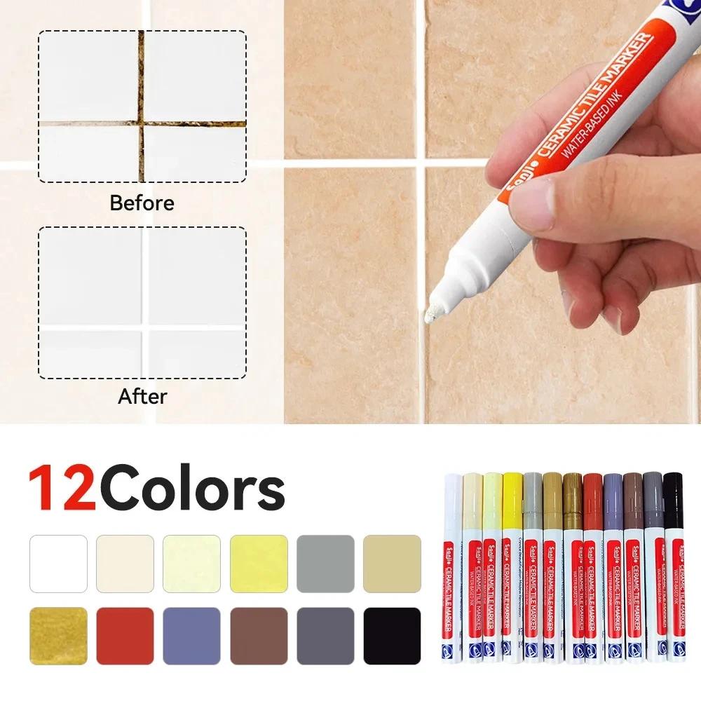 12 Color Waterproof Tile Seam Marker Pen Widly Used Marker Pen Grout ...