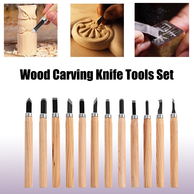 12pcs Wood Carve Gouge Chisel Used For Carvings Diy Wood Carving Chisel ...