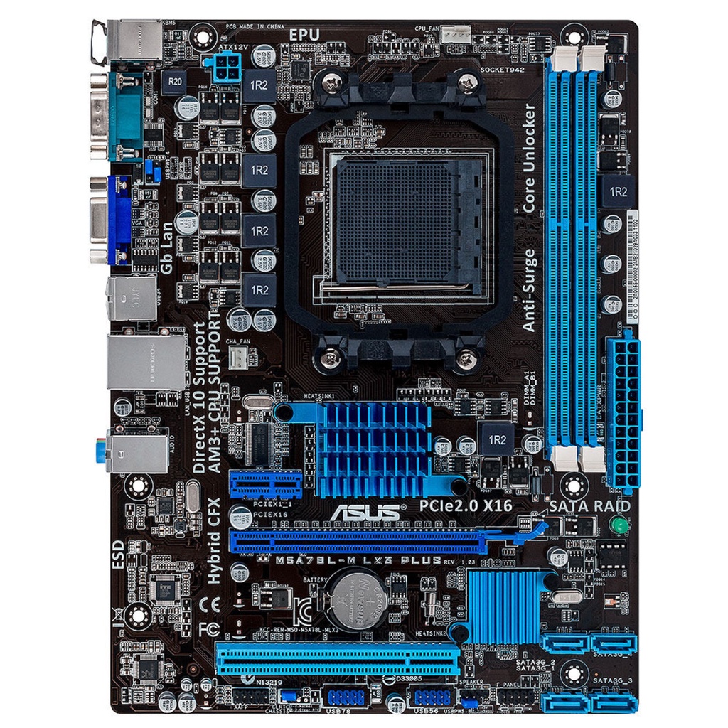 Used ASUS M5A78L-M LX3 Plus Motherboard M5A78L M LX 3 Plus Socket AM3 ...