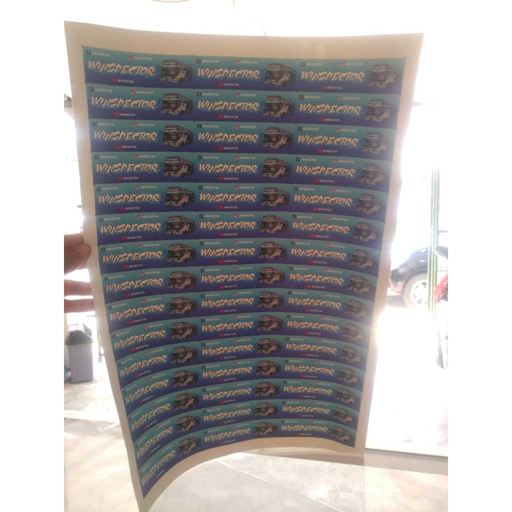 BASURI WINSPECTOR BUS STICKER 1 Sheet Contains 45 boxes, VIRAL BASURI ...