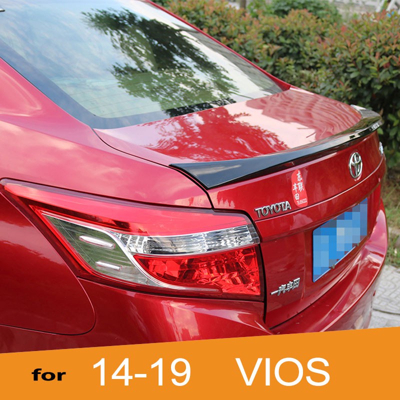 VIOS 2014-2019 ABS Plastic Car Rear Wing Lip Spoiler for Toyota VIOS ...