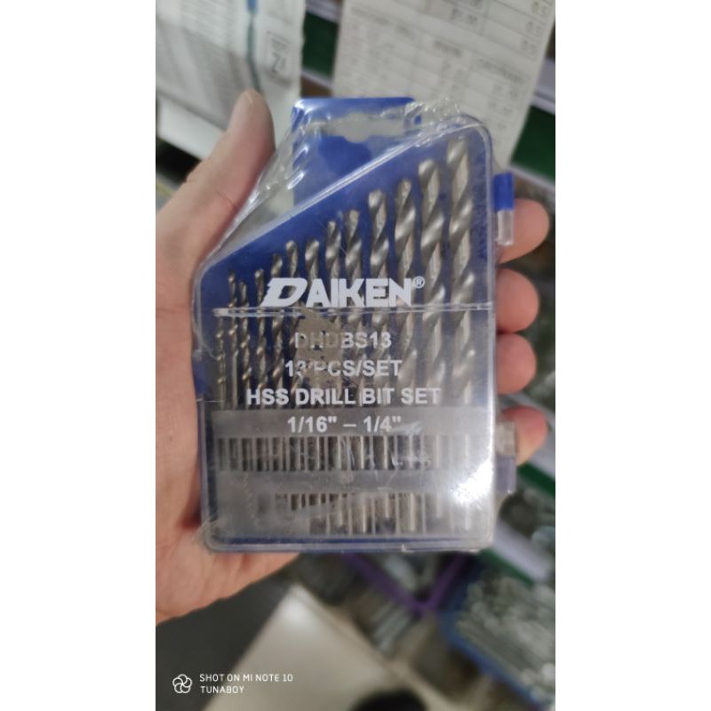 ♞Daiken Metal Drill Bit / Barena Set 1-1/16 To 1/4 Inch 13pcs Set ...