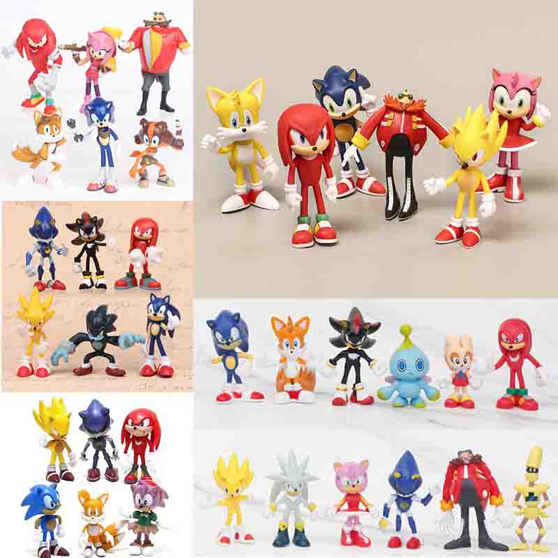 Super Sonic Action Figure Set 12 Pcs Generation 6 Ultrasonic Rat Toy ...