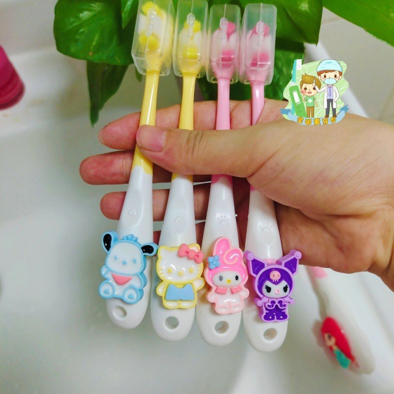 Sanrio Children's Toothbrush Hello Kitty Kuromi MyMelody Cartoon Home ...