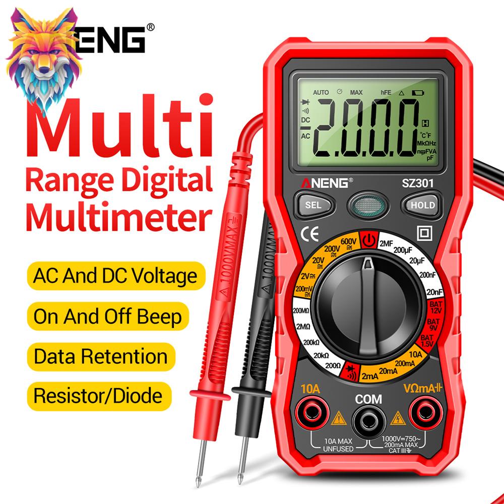 SZ301 2000 Counts Digital Multimeter Professional Multimetro Auto ...
