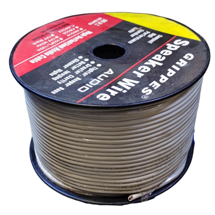 Grippes Speaker Wire AWG 18/2 Pre Cut White 0.75mm 2C 100M Roll Copper ...