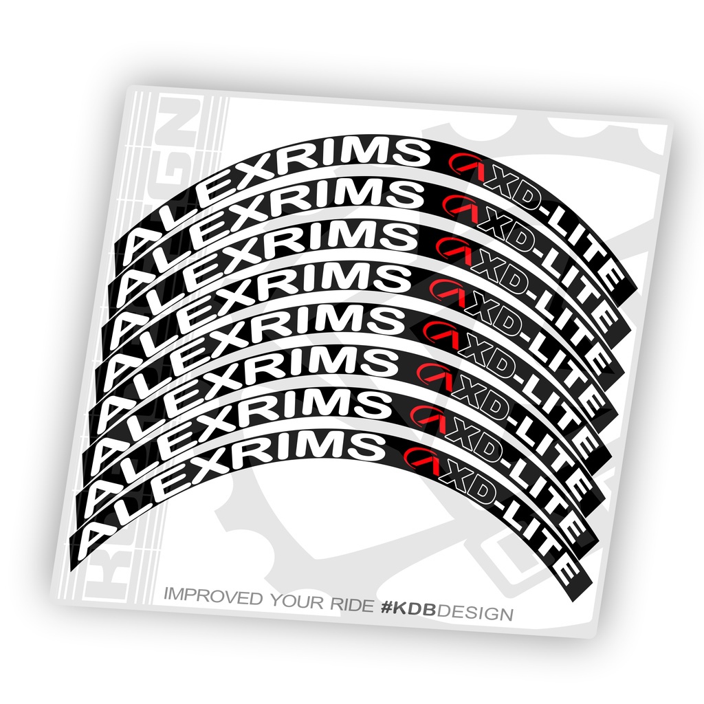 Decal Rims ALEXRIMS 16,20,22 INCH Folding bike klaten decal bike ...