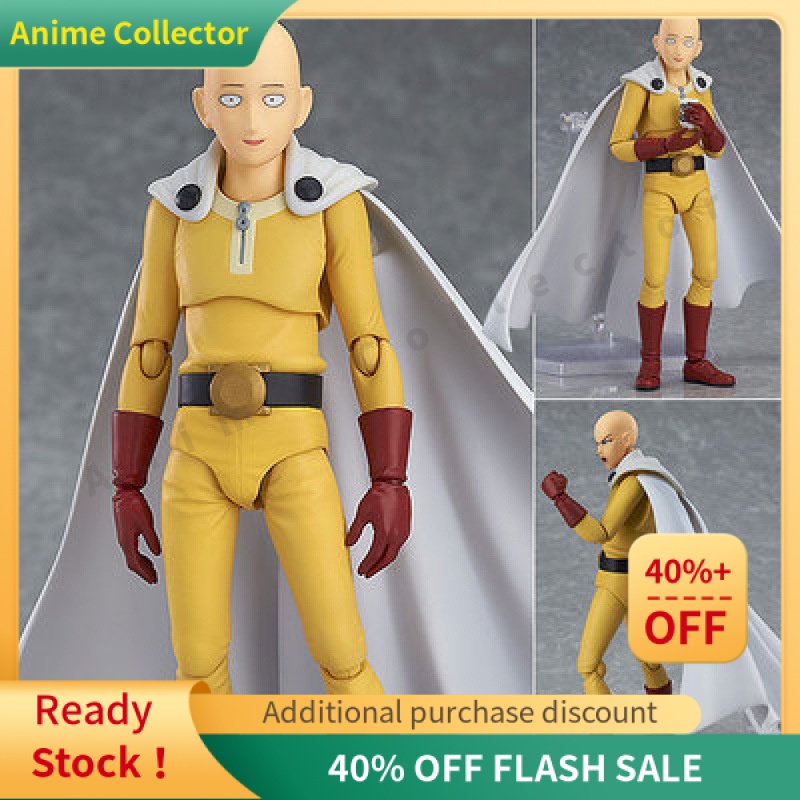 KO Figma 310 One Punch Man Teacher Saitama Movable Action Figure Boxed ...