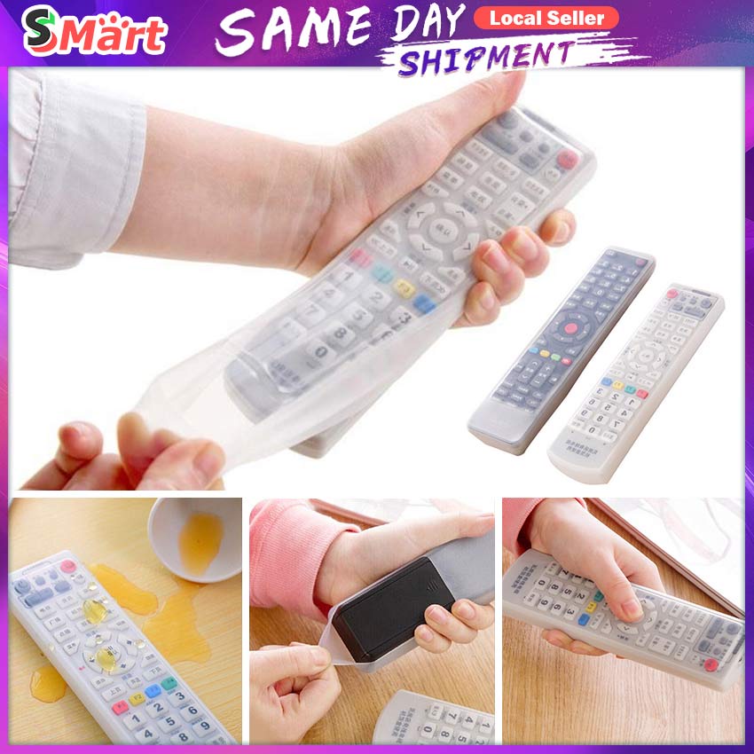 Waterproof Remote Control Cover Silicone Transparent TV Air ...