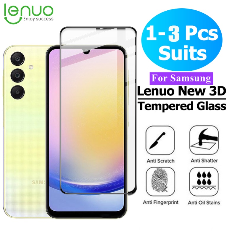 LENUO Explosion Proof Complete Cover Full Tempered Glass For Samsung ...