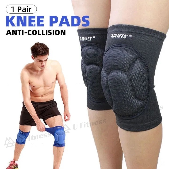2 Pcs Sponge Sports Knee Pads knee brace support Protect Anti-Collision ...
