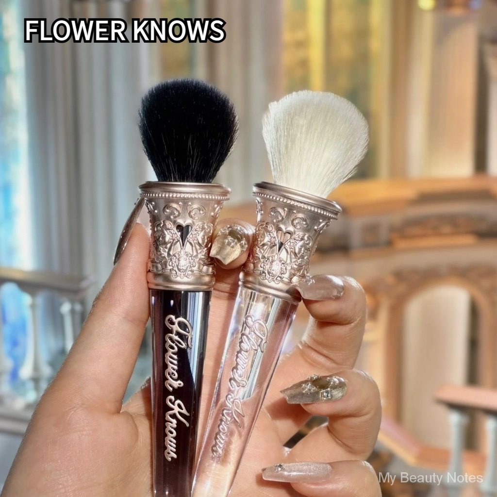 In stock Flower Knows Little Angel Blush Brush Fluffy Soft and Portable ...