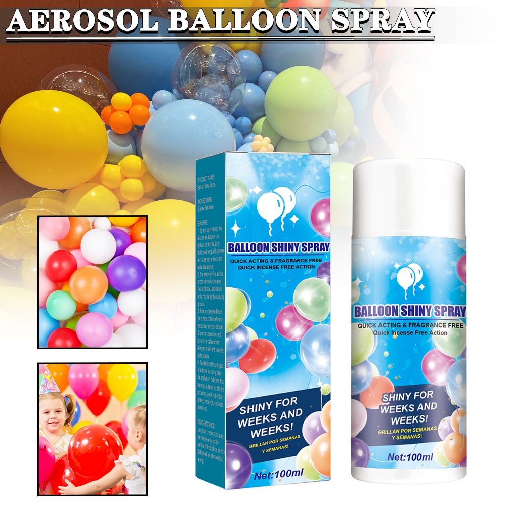 Balloon Shiny Spray (Air-Melting Glue Balloon Spray) Balloon Surface ...