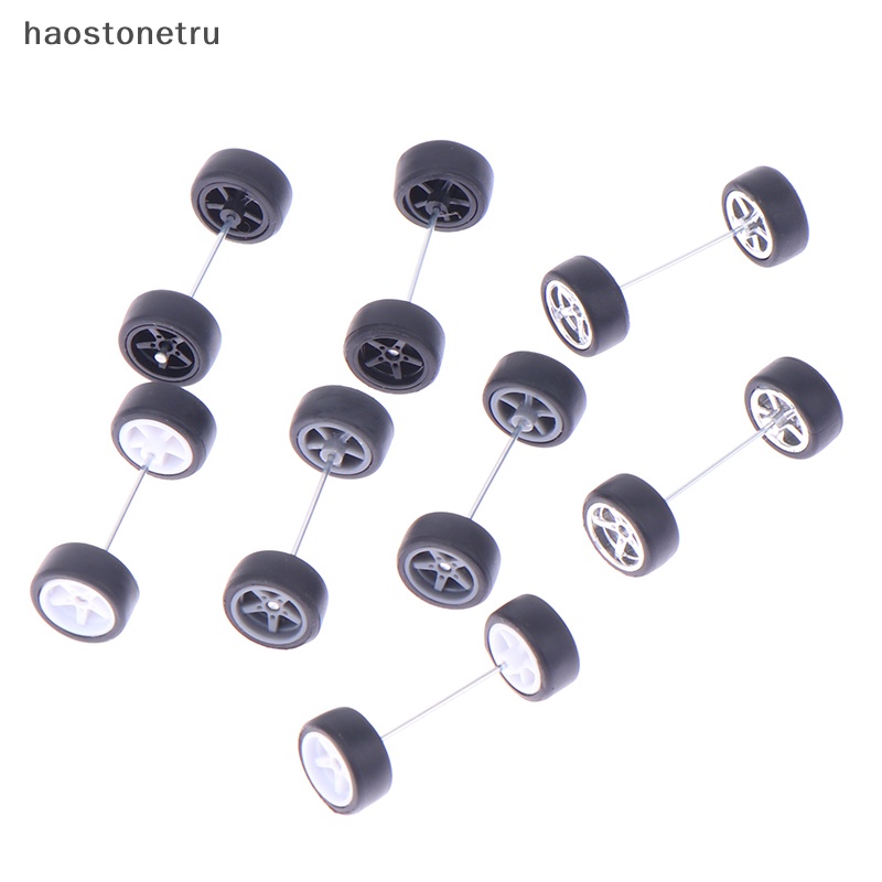 HAOS 1Set DIY Racing Vehicle Toys 1:64 Car Wheels For Rubber Tire With ...