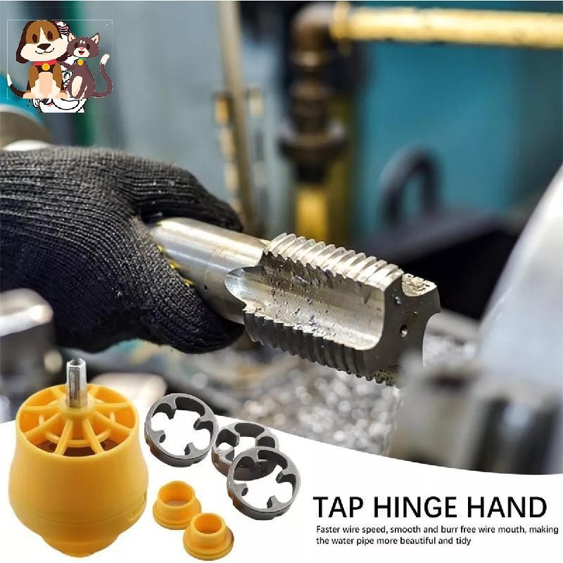 Electric Drill PVC Thread Maker Tool, PVC Pipe Threader Set With 3 Dies ...