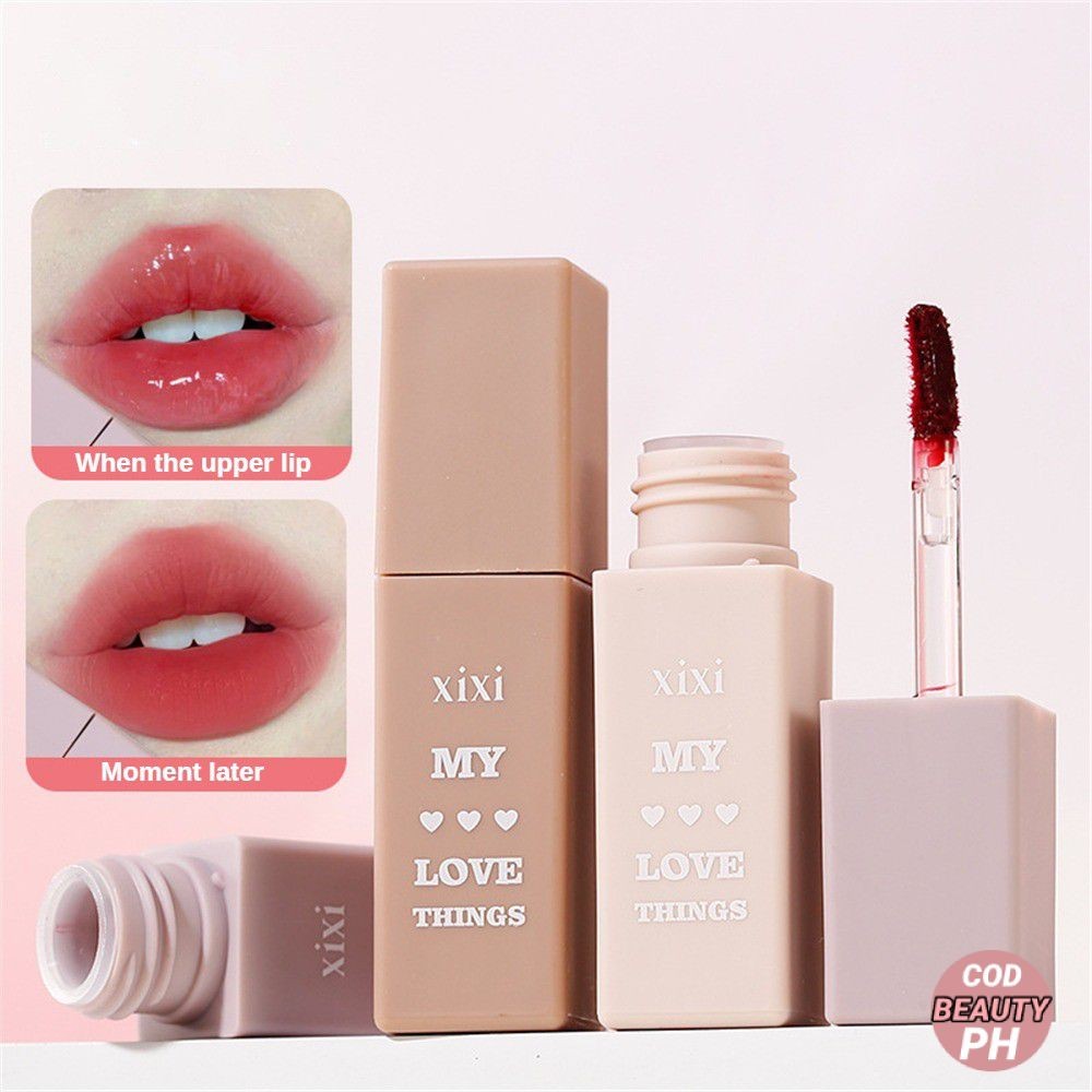 Xixi Mist Lip Glaze Highly Pigmented Waterproof Non-stick Cup Lip Tint ...