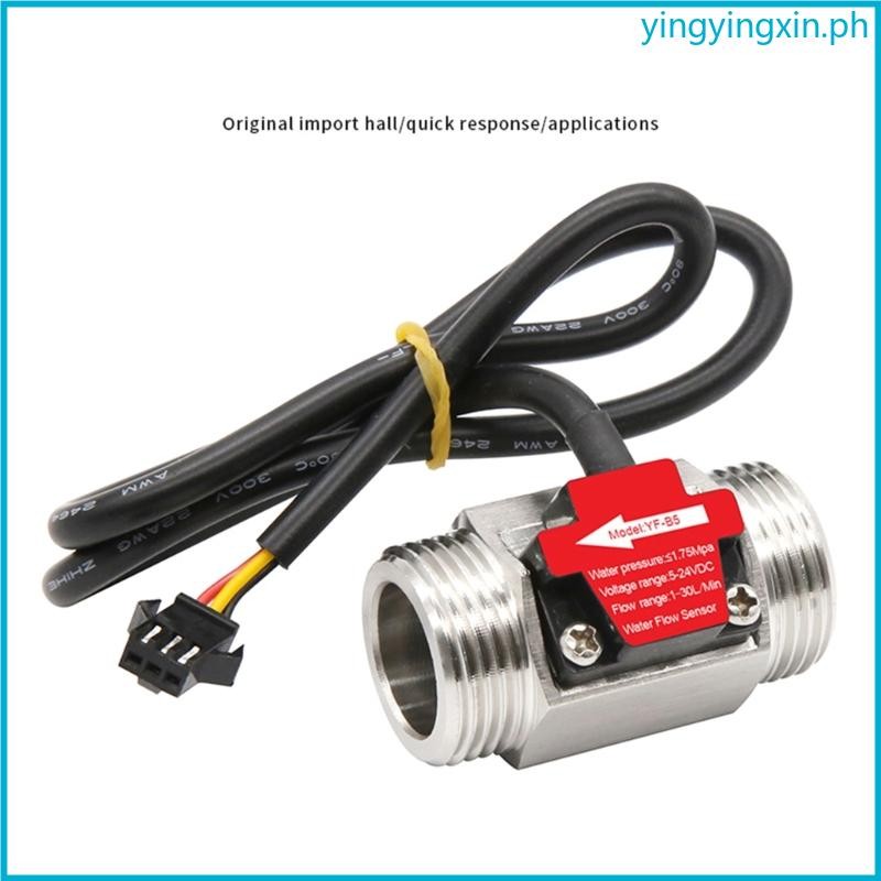 YIN Water Flow 1-30L min DN20 Flow Sensor Stainless Liquid Flowmeter | Shopee Philippines