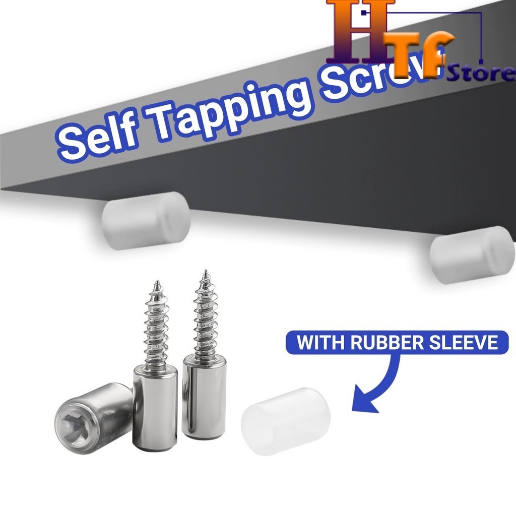 (1 PCS) Self-Tapping Screw With Rubber Sleeve Bulkhead Support Bracket ...