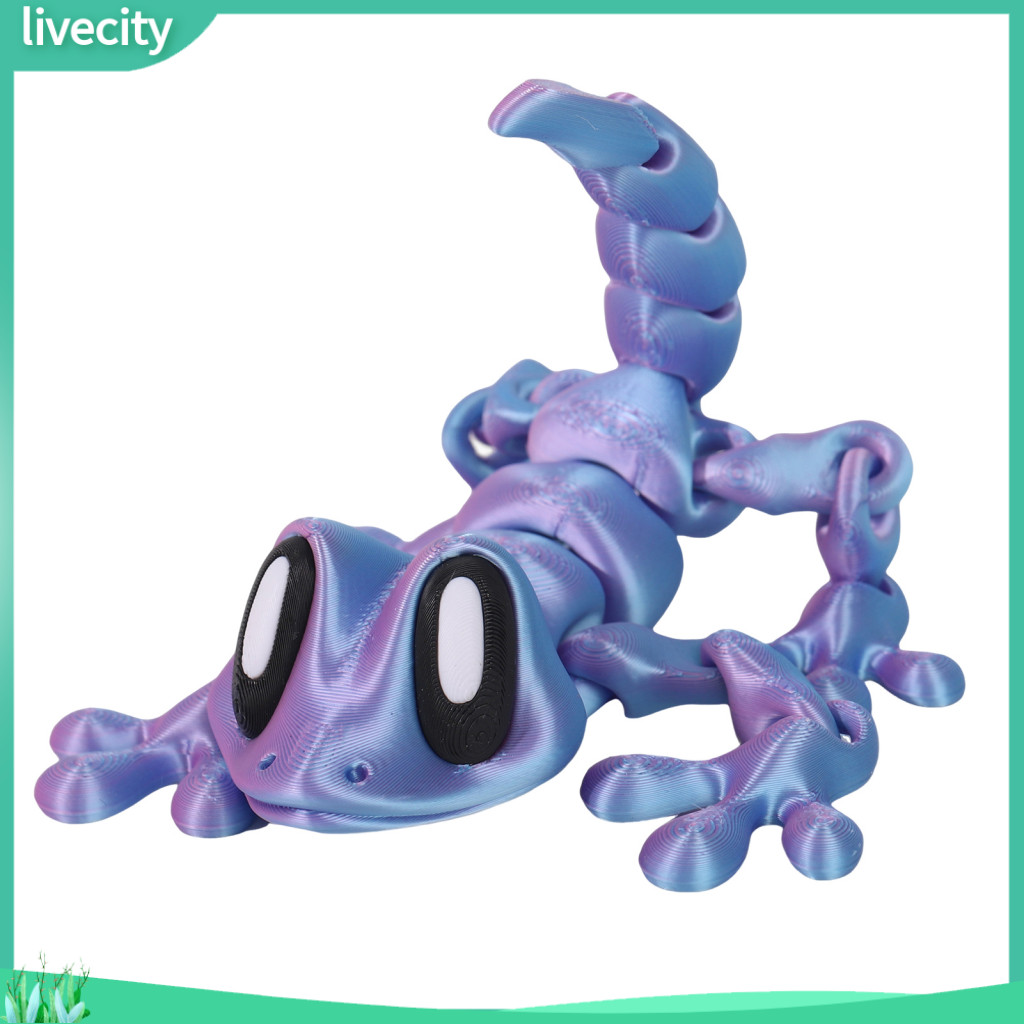 livecity| Gecko Toy for Reptile Lovers Gecko Figurine for Kids Colorful ...