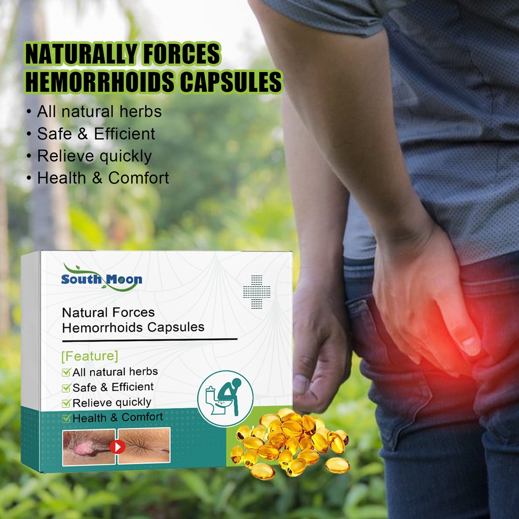 Natural Herbal Strength Hemorrhoid Capsules 7pcsbox Natural Herbs Strength Hemorrhoids