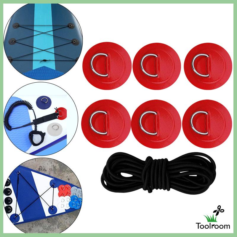 [ 6Pcs D Rings PVC Tie Down Round D Rings for Deck Raft Dinghy | Shopee ...