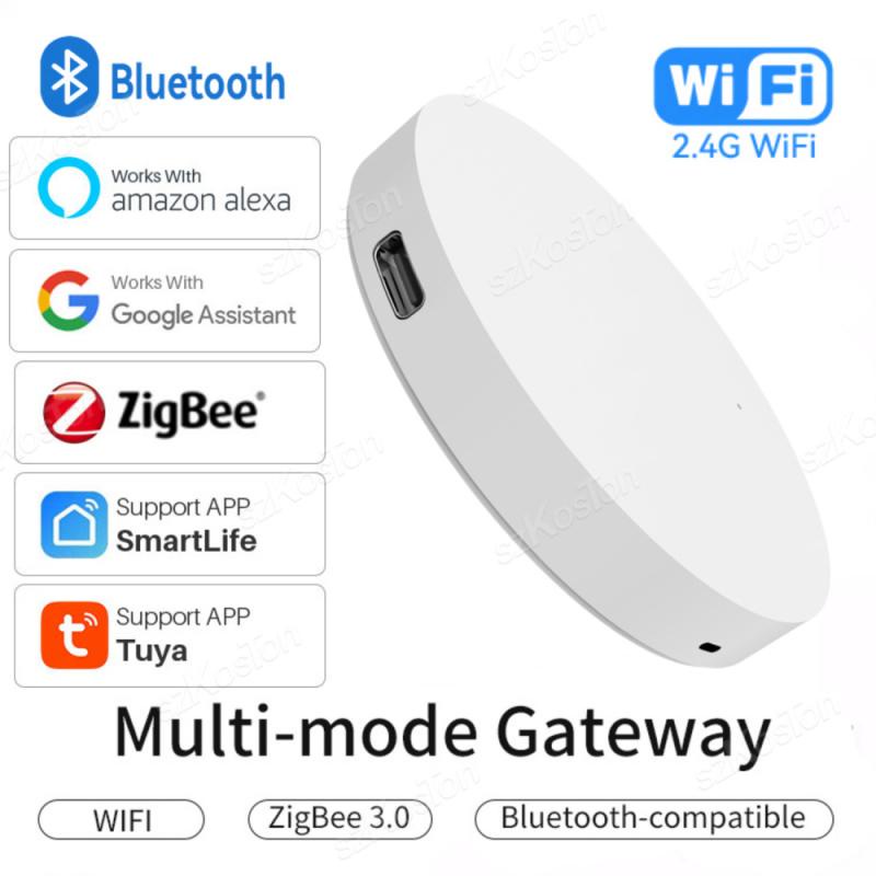 Tuya Zigbee Bluetooth Gateway Wireless BLE-Mesh Hub Smart Home Bridge Smart Life App Remote ...