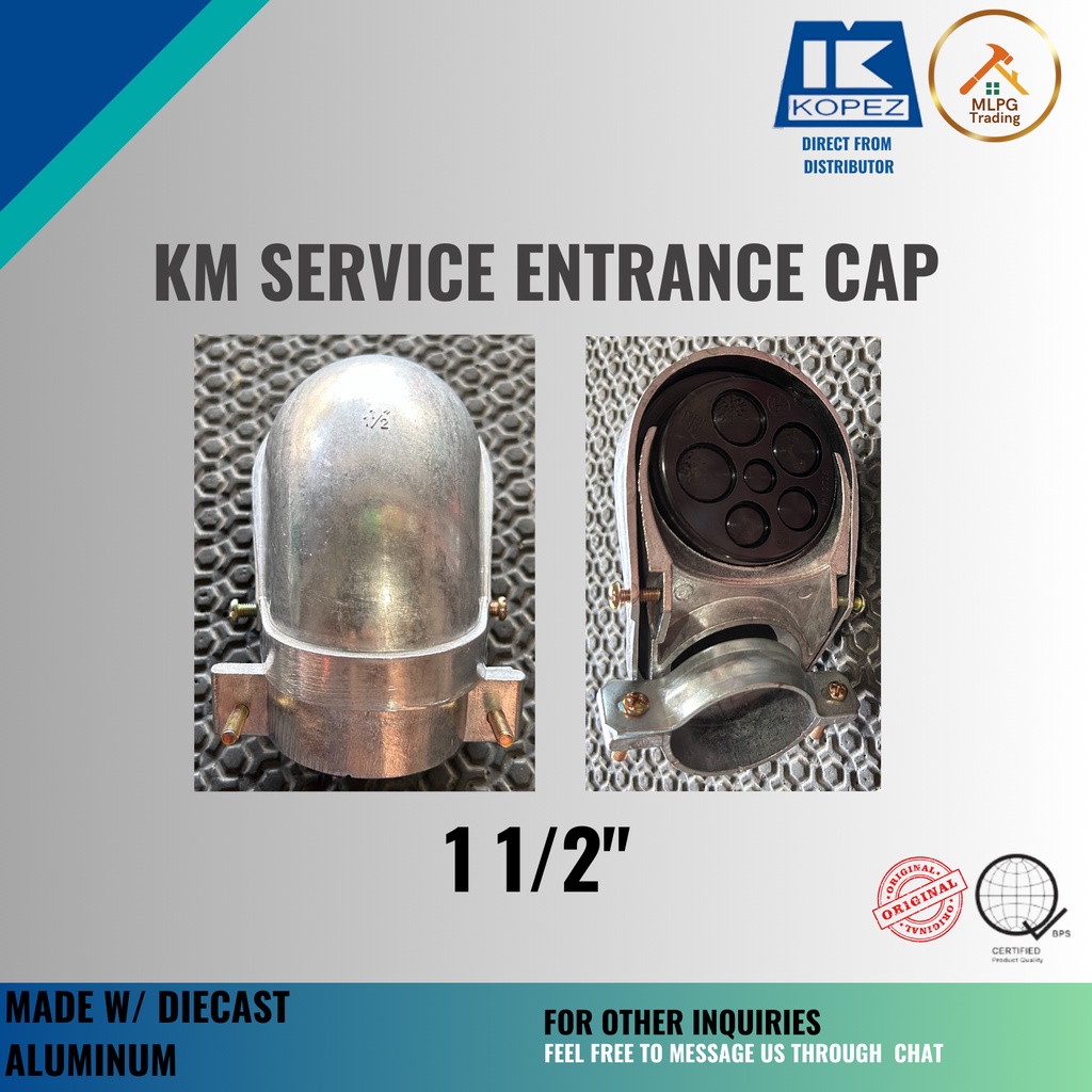 KOPEZ Heavy Duty KM Service Entrance Cap (1/2", 3/4", 1" 1-1/4", 1-1/2 ...
