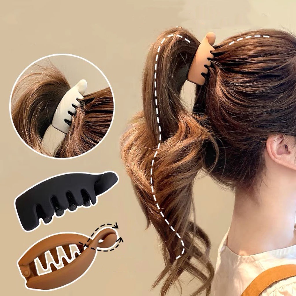 New High Ponytail Hair Clip Twisted Banana Clip Vertical Clip Fashion ...