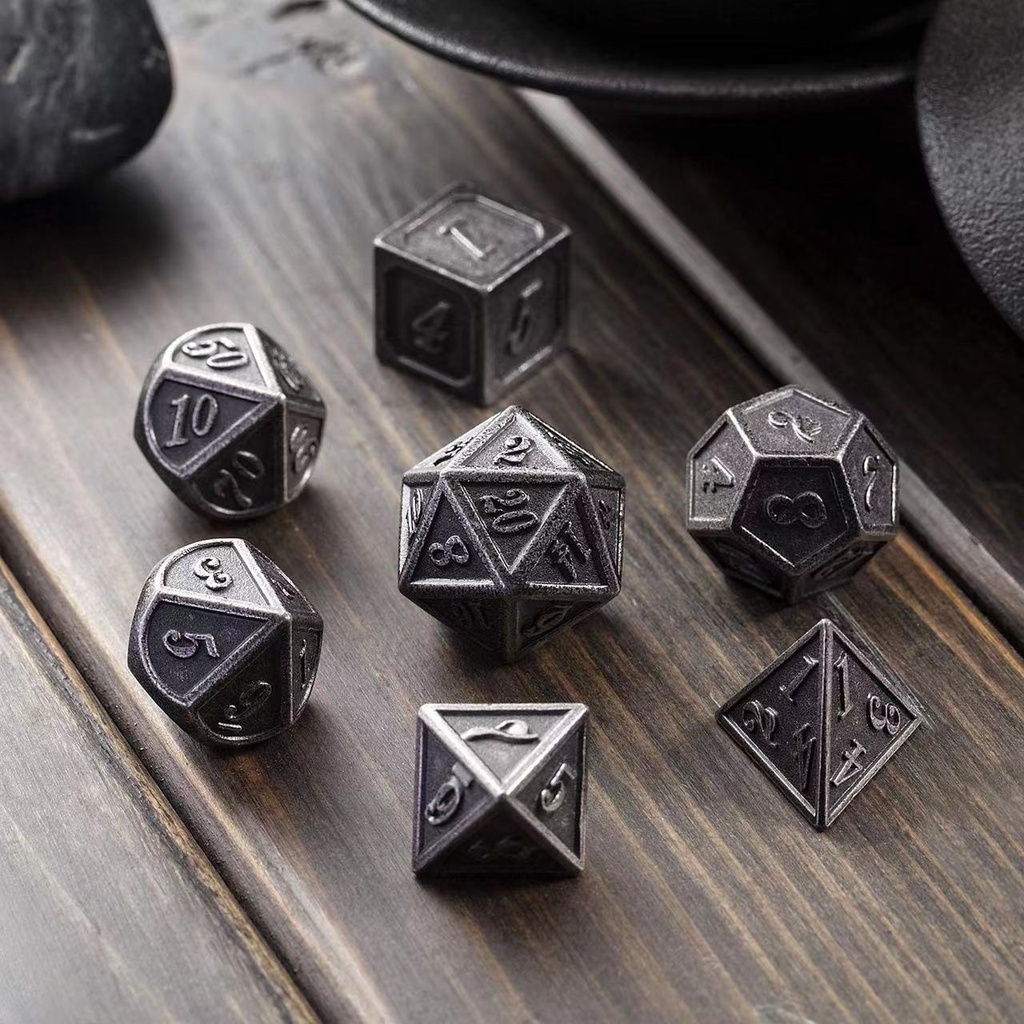 Metal Dice Screen Method Solid Running Group Board Game TRPG Krusu Game ...