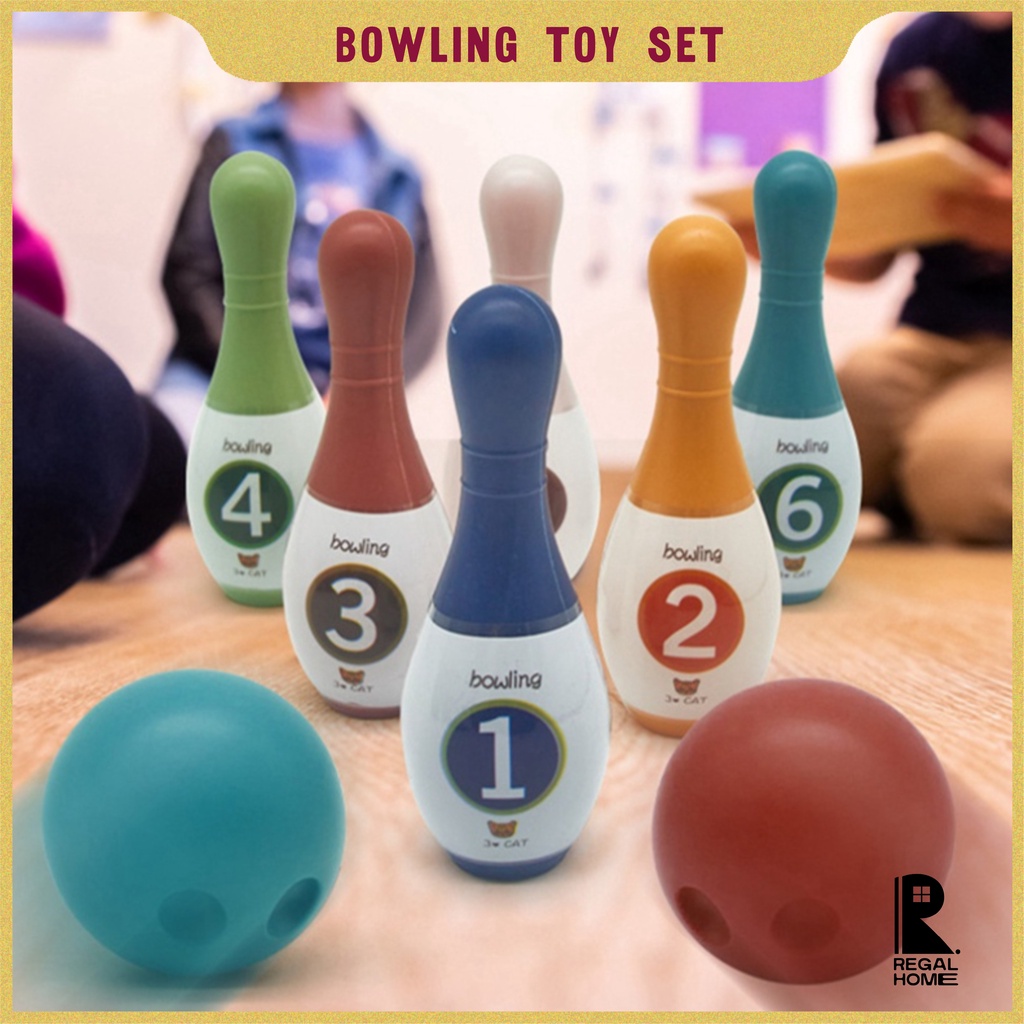 Baby Children Bowling Set Pretend Sports Toy Cute Bowling | Shopee ...