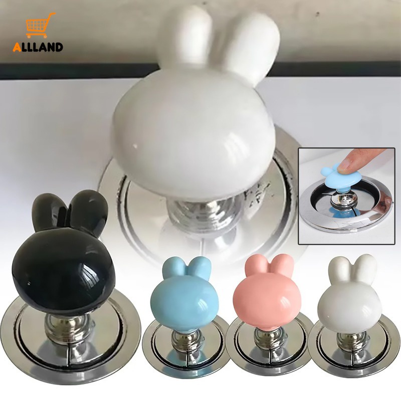Colorful Rabbit Shape Toilet Press Creative Toilet Water Tank Button ...