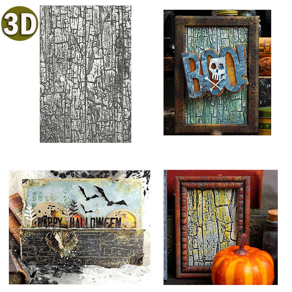 3D Embossing Folder Tree Bark Pattern Scrapbooking Supplies Craft Materials DIY Art Deco ...
