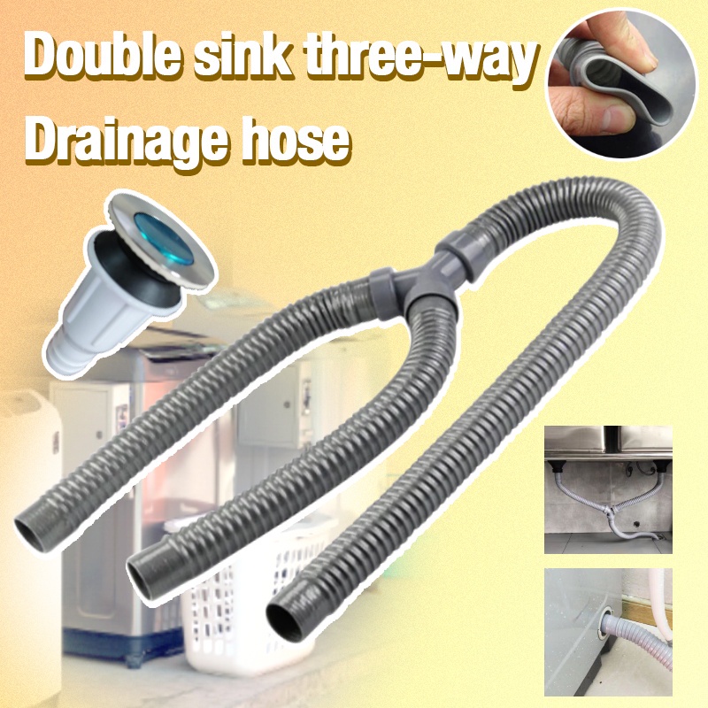 Y-shaped sink drainage hose, basin drainage hose, universal hose ...
