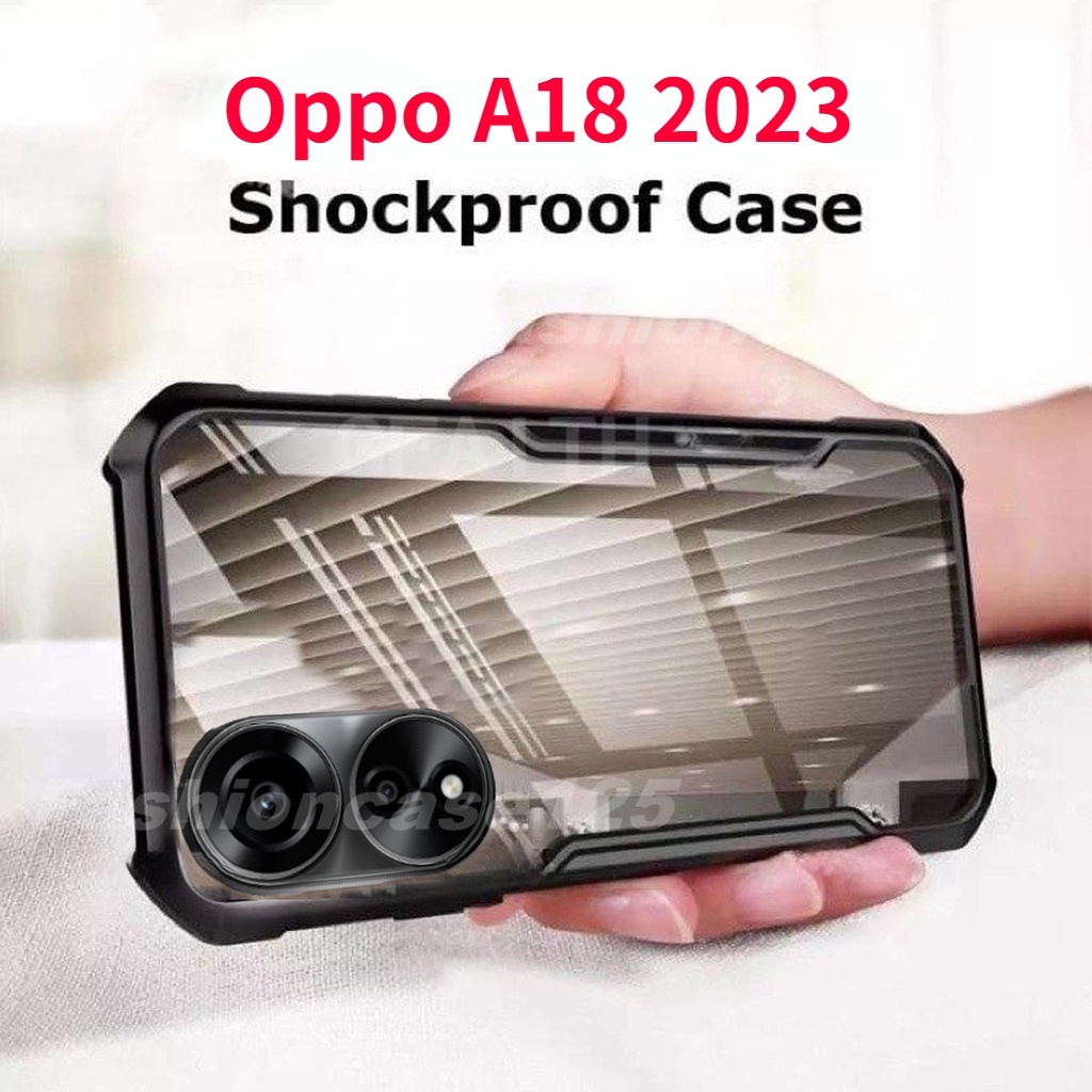 For Oppo A18 2023 Transprent AirBag Casing OPPO A18 G 4G A 38 18 18A ...