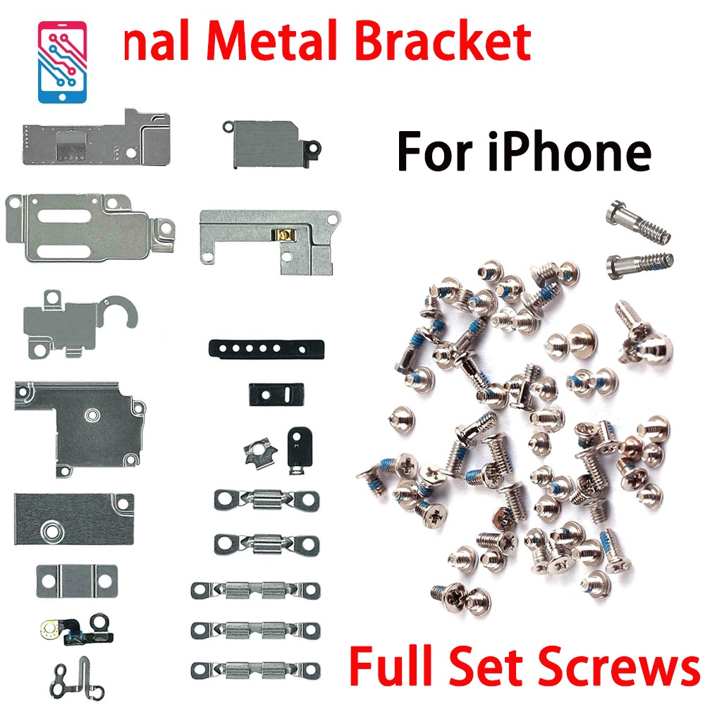 All Screws + Complete Small Metal Internal Bracket Shield Plate Kit For iPhone 5s 6 6P 6s 6sPlus ...