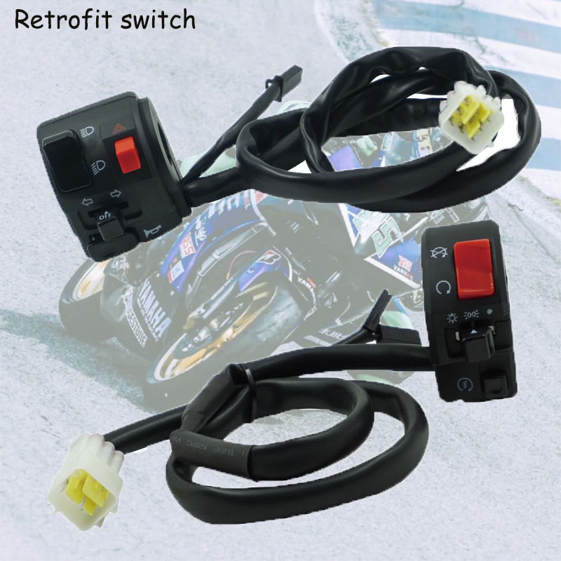 7/8 "22mm Push Button Switches Horn Motorcycle Turn Signal Electric Fog ...