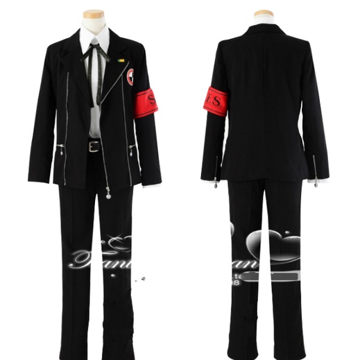 Persona 3 Minato Arisato Junpei Iori man school uniform Cosplay Costume ...