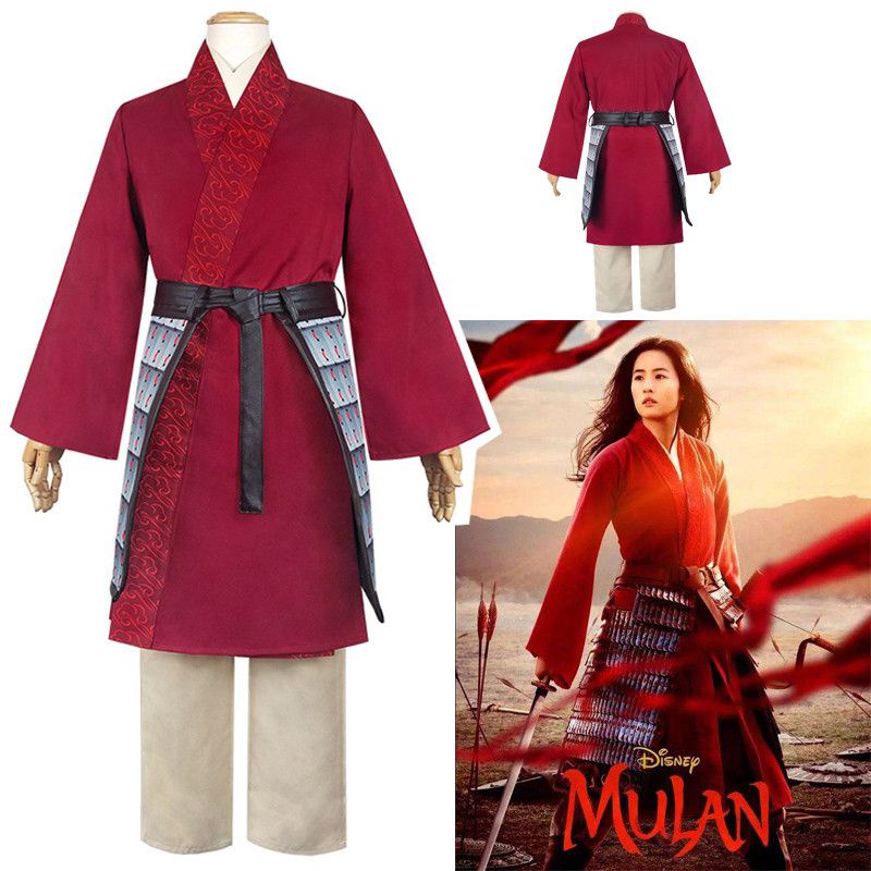 Adult Kids Hua Mulan Chinese Hanfu Cosplay Costume Women Girl Dress ...