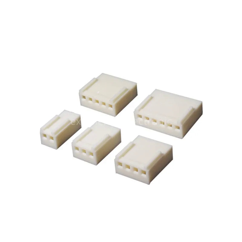 50Pcs KF2510 2/3/4/5/6/7/8/9/10 Pins 2.54mm Pitch Plastic Head Wire Cable Housing Female Pin ...