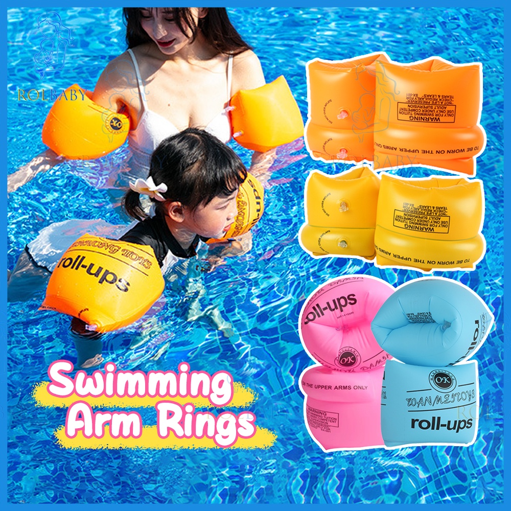 Rolbaby Inflatable arm floaters for kids Swimming Arm Sleeves For Kids floater for swimming ...