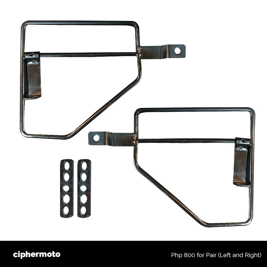 ♞Universal Saddle Bag Bracket - (Shock Mount) - CR152/RC250/CAFE400/TMX ...