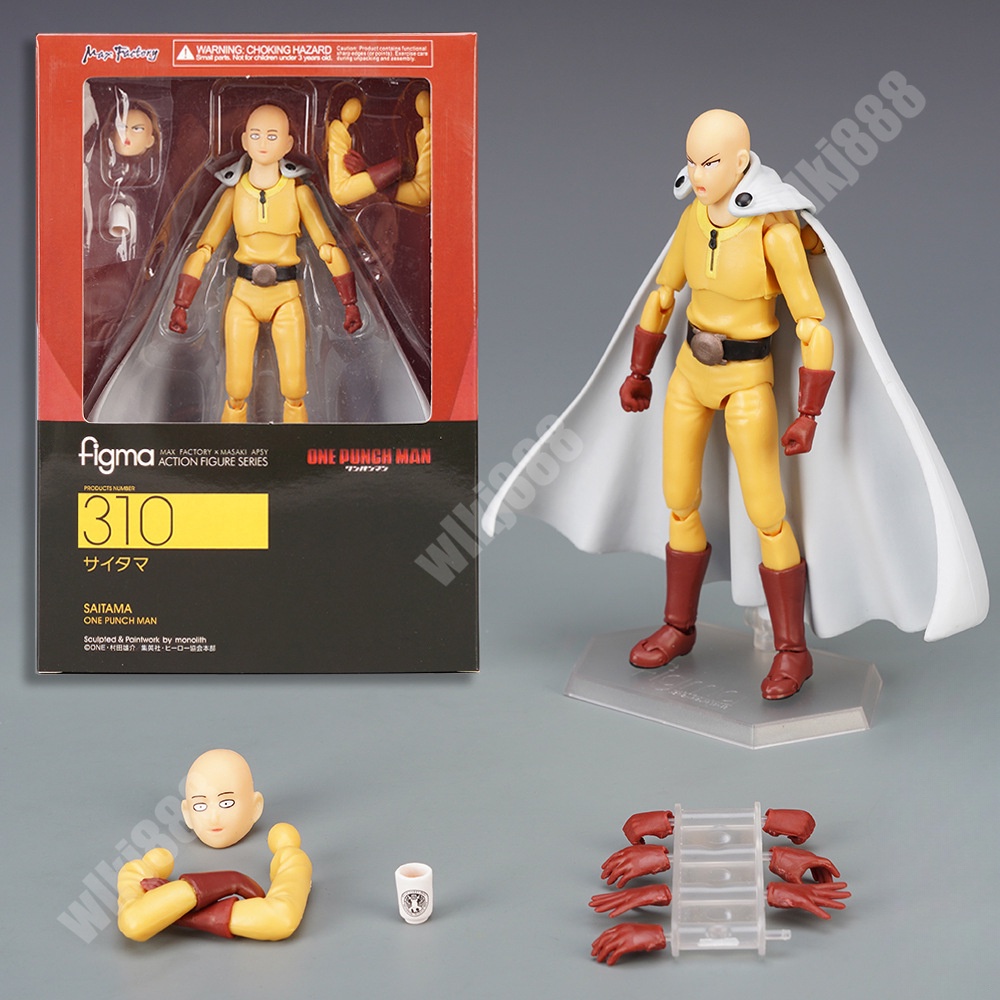 ONE PUNCH-MAN Action Figure Saitama Figma 310 Change Face Anime ...