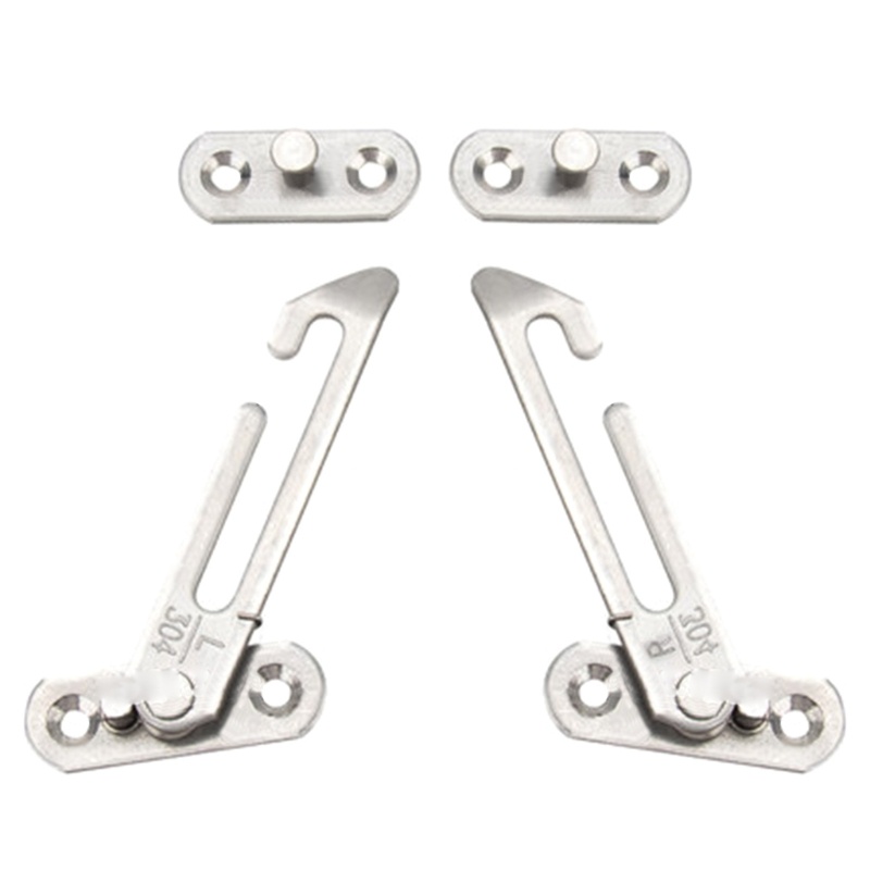 HL 2pcs Adjustable Window Limiters 304 Stainless Steel Window ...