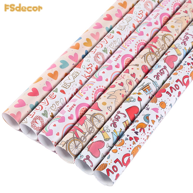 Valentine'S Day Wrapping Paper Love Wrapping Paper Holiday Party Gift ...