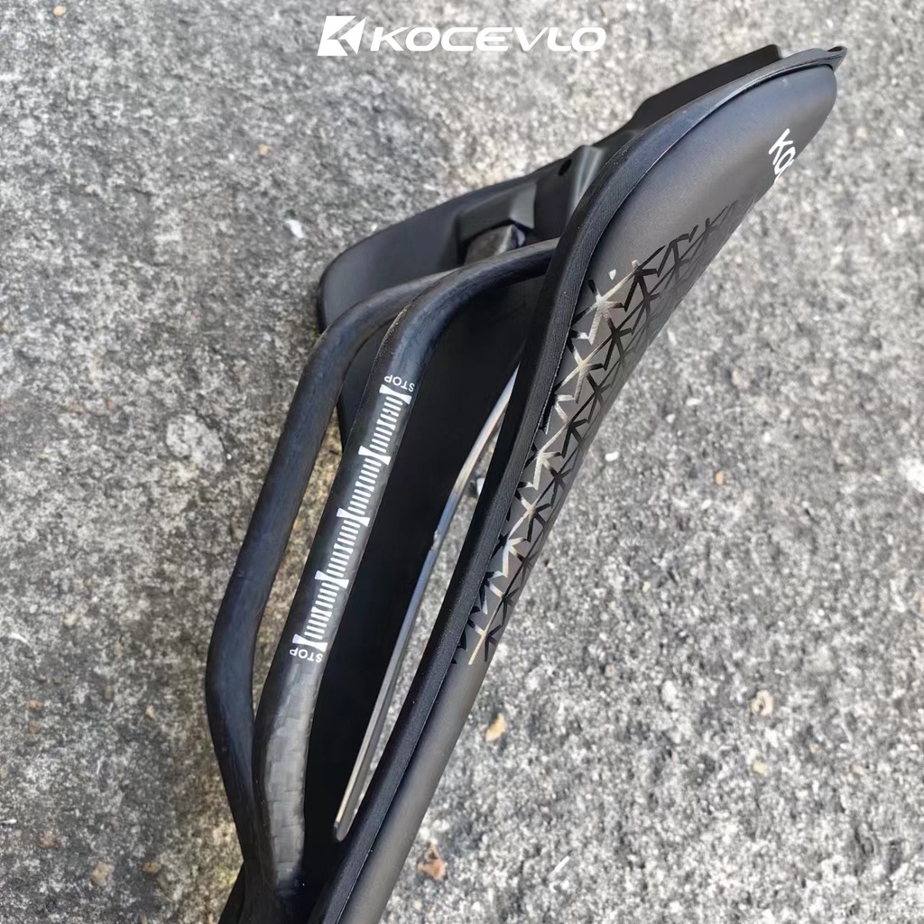 KOCEVLO Ultralight Carbon Fiber Bicycle Saddle MTB Road Bike Seat Pu ...