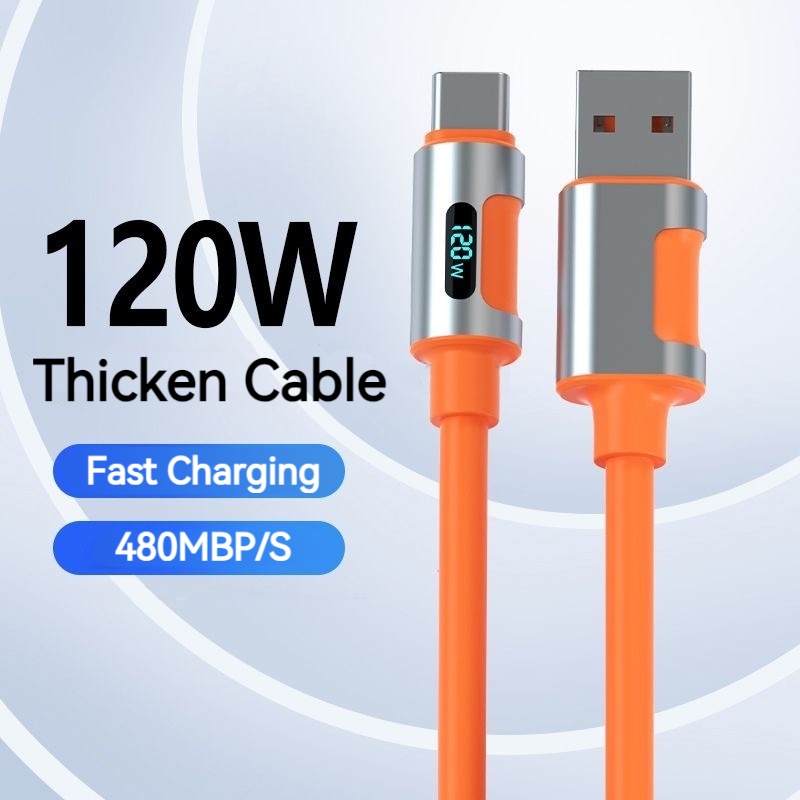 Mecha LED Display Charging Cable 120W Super Fast Charging Type-c ...