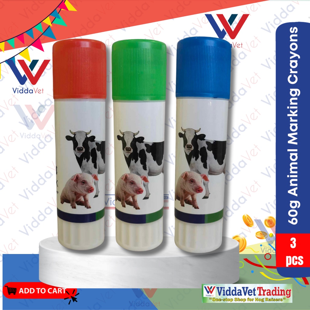 3 pcs Ultimate Animal Marking Kit for pigs set crayon marker for ...