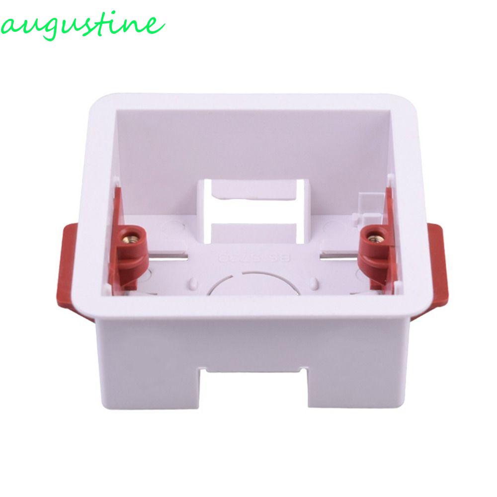 AUGUSTINE Wall Socket Cassette, White 86 Type Gypsum Board Lining Box ...